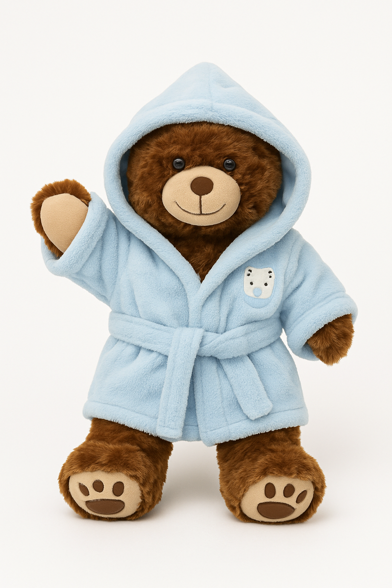 Blue Bathrobe – Teddy Tastic