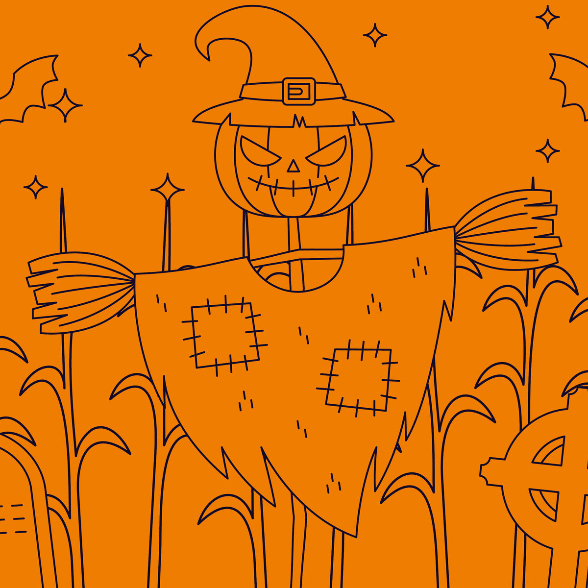 Scary Scarecrow Sand Art Picture (10 Pack) – Teddy Tastic