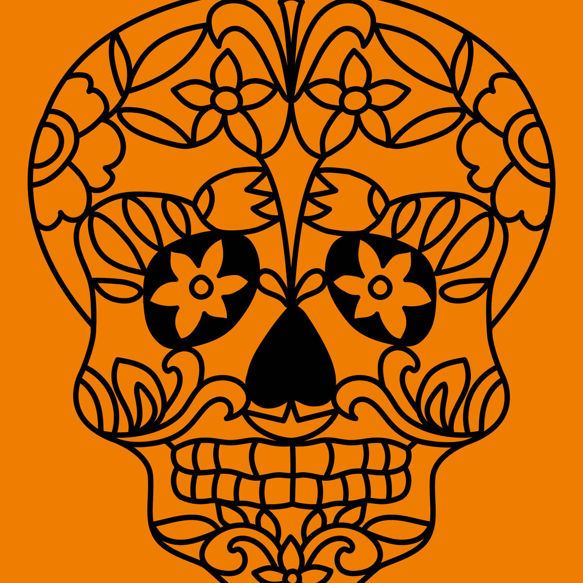 Day of the Dead Flower Skull A4 Sand Art Picture (10 Pack) – Teddy Tastic