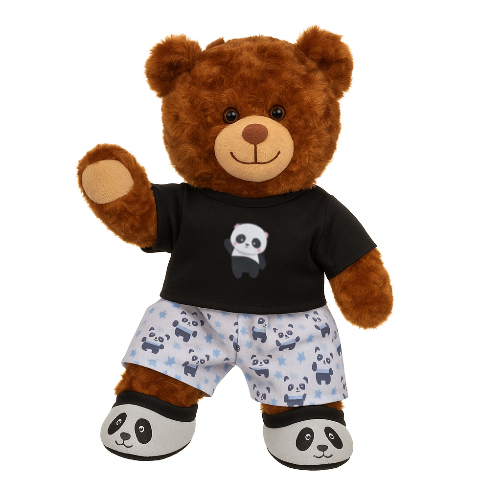 Panda PJ's & Slippers – Teddy Tastic