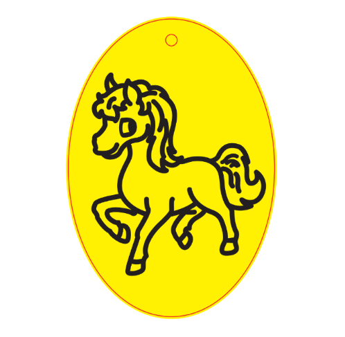 Horse Oval Sand Art Picture (10 Pack) – Teddy Tastic