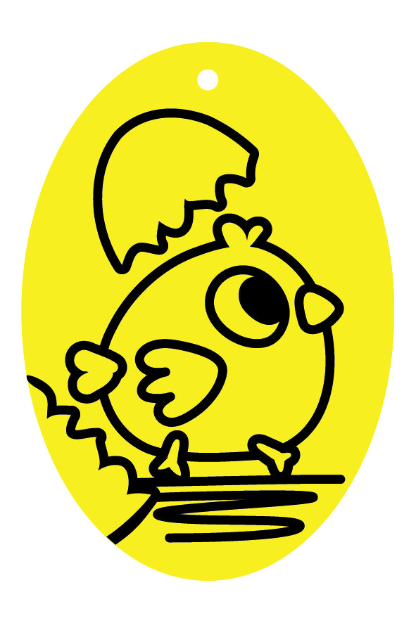 Hatching Chick Oval Sand Art Picture (10 Pack) – Teddy Tastic