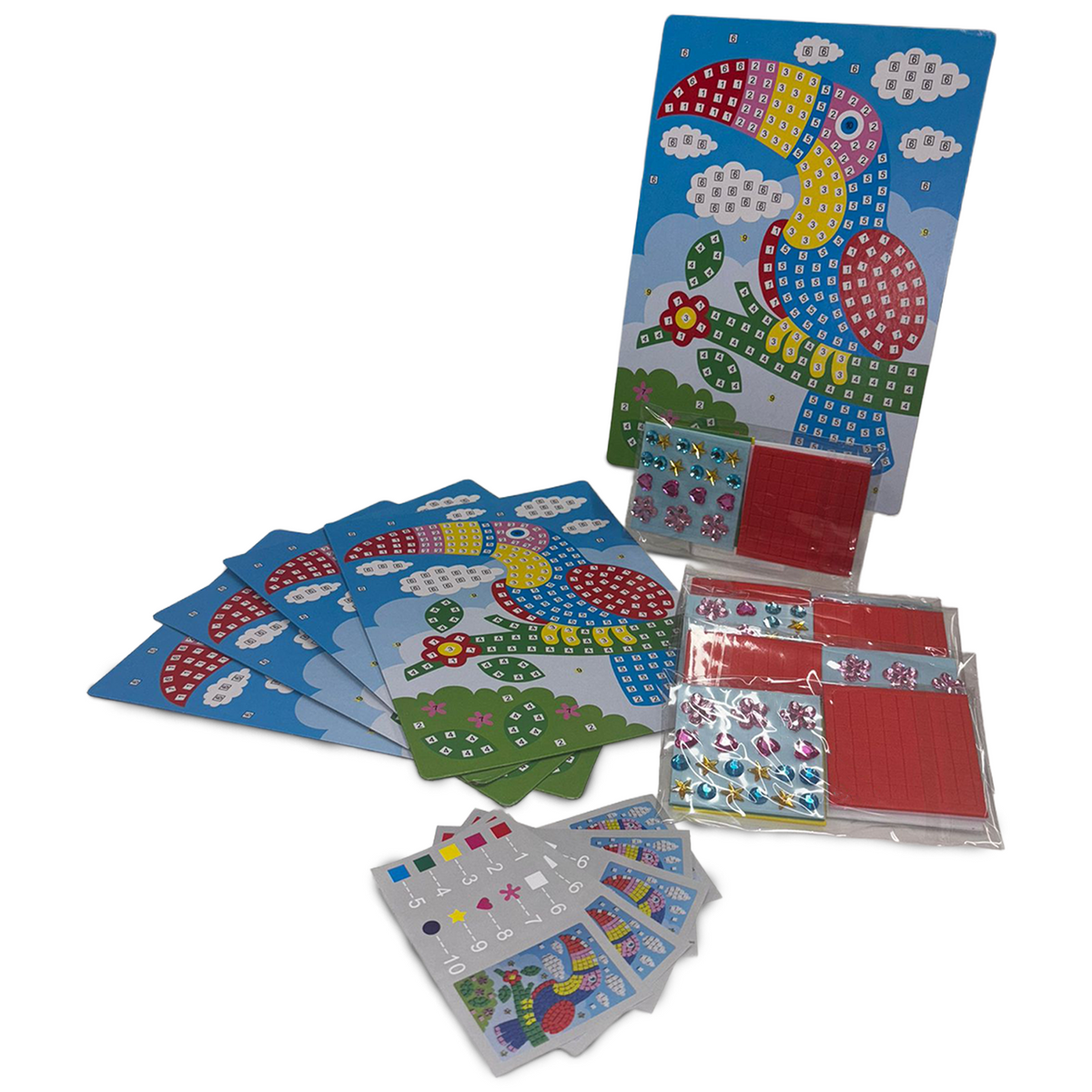 Mosaic Art Toucan Pack of 5 – Teddy Tastic
