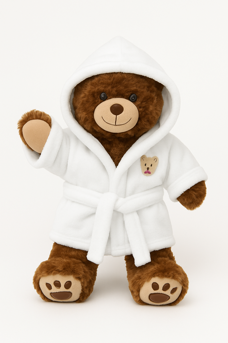 White Bathrobe – Teddy Tastic