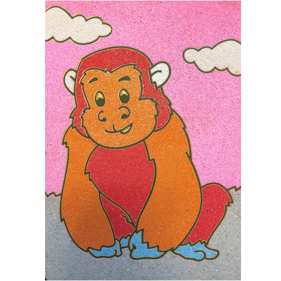 Gorilla A5 Sand Art Picture (10 Pack) – Teddy Tastic