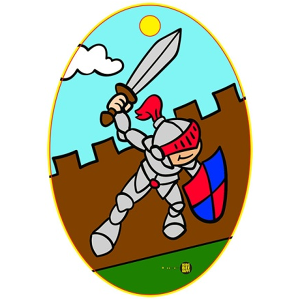 Knight Oval Sand Art Picture (10 Pack) – Teddy Tastic