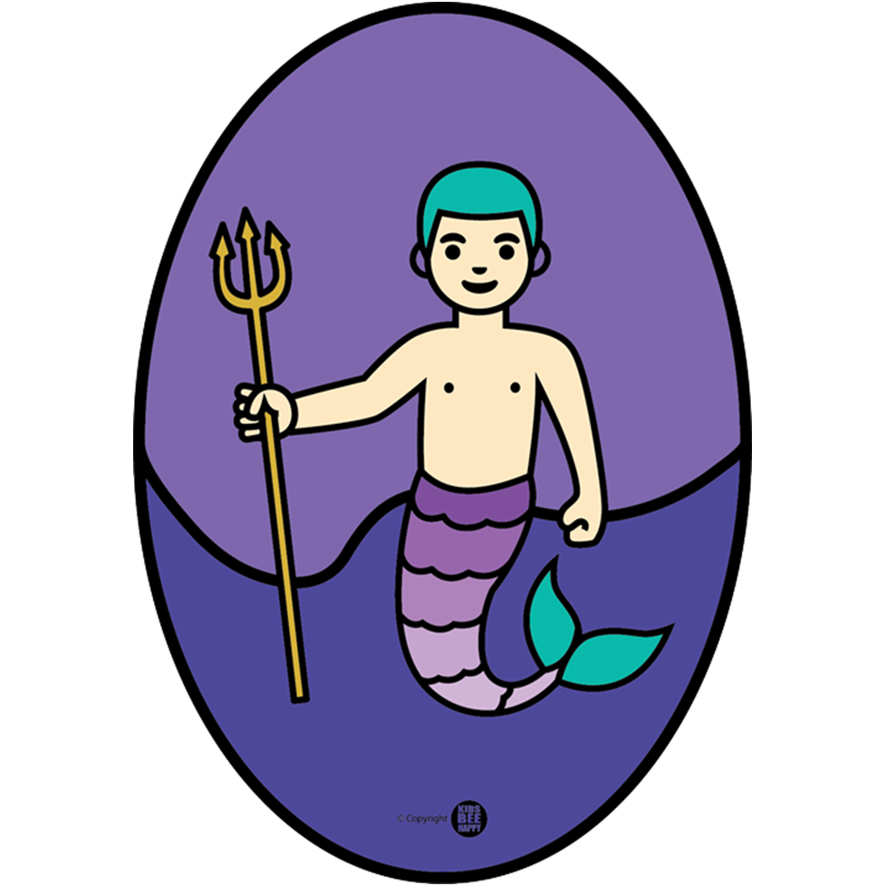 Merman Oval Sand Art Picture (10 Pack) – Teddy Tastic