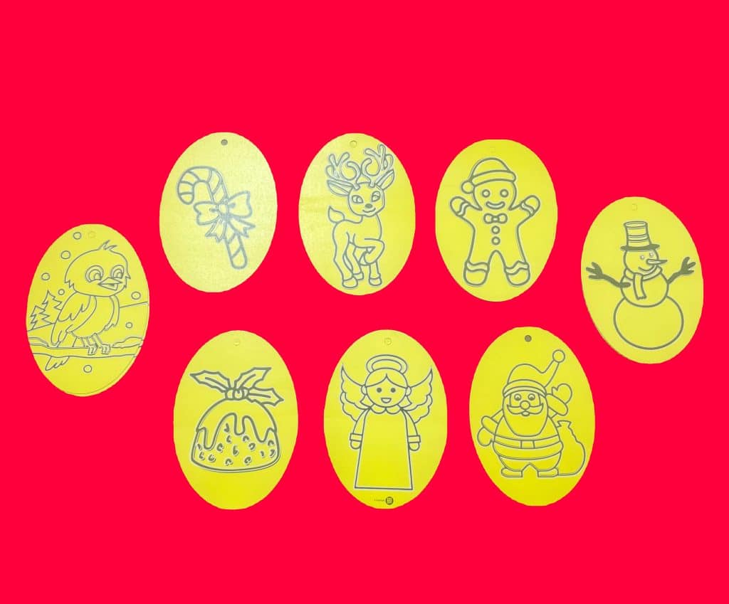 Mixed Christmas Oval Sand Art Pictures (x100) – Teddy Tastic