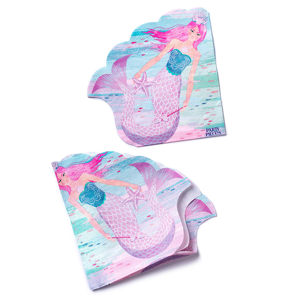 Queen of the Sea 16 Shaped Paper Napkins | Party Pieces – Teddy Tastic